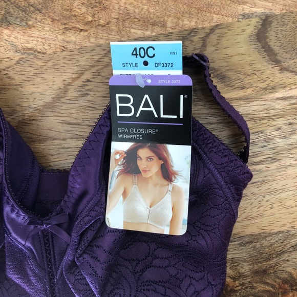 Bali | Intimates & Sleepwear | Purple Bali Double Support Comfort U Bra ...